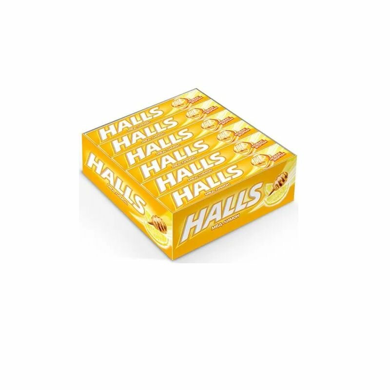 Halls Леденцы со вкусом меда с лимоном, 12 шт.