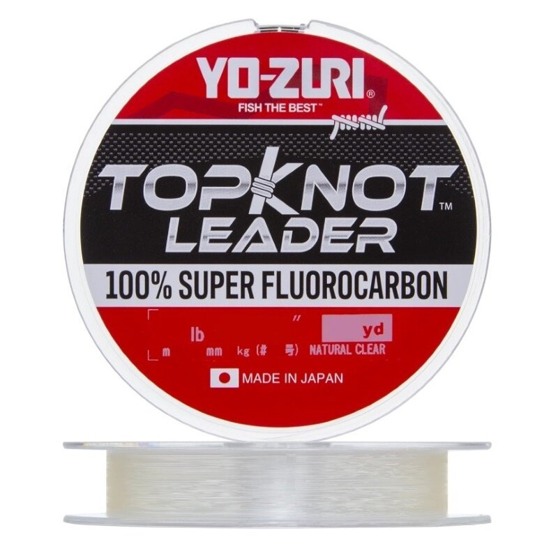 Флюорокарбон Yo-Zuri TOPKNOT LEADER FLUOROCARBON 100% 30YDS 0.235mm (natural clear)