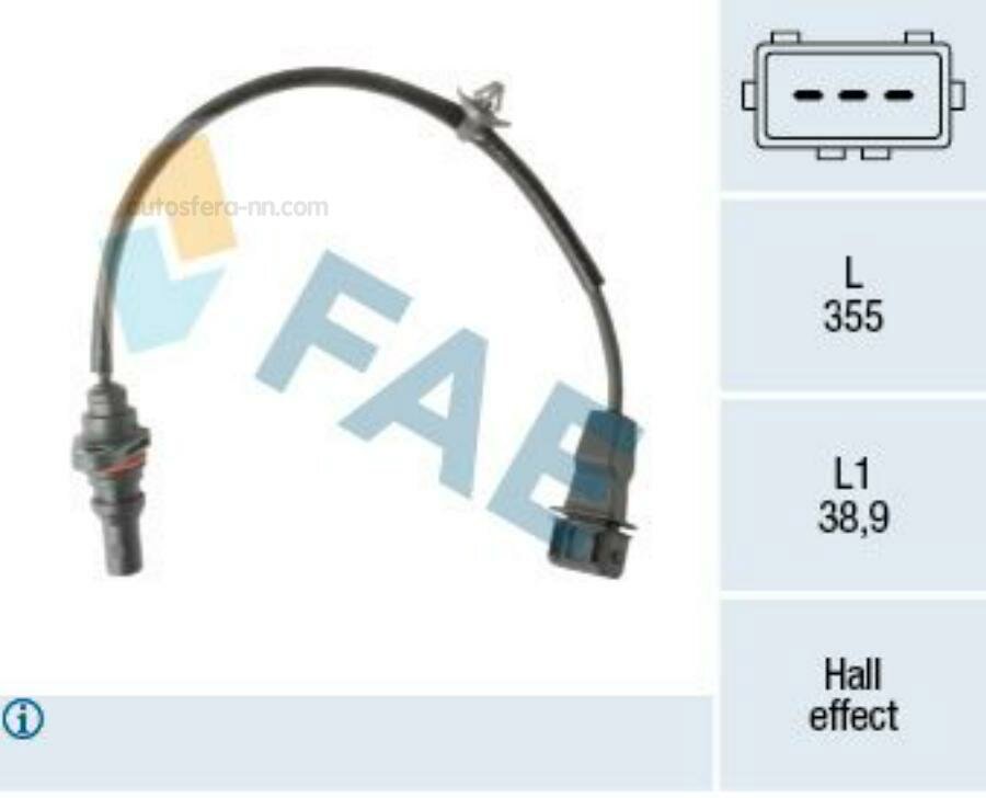 FAE 79501 Датчик положения коленвала HYUNDAI