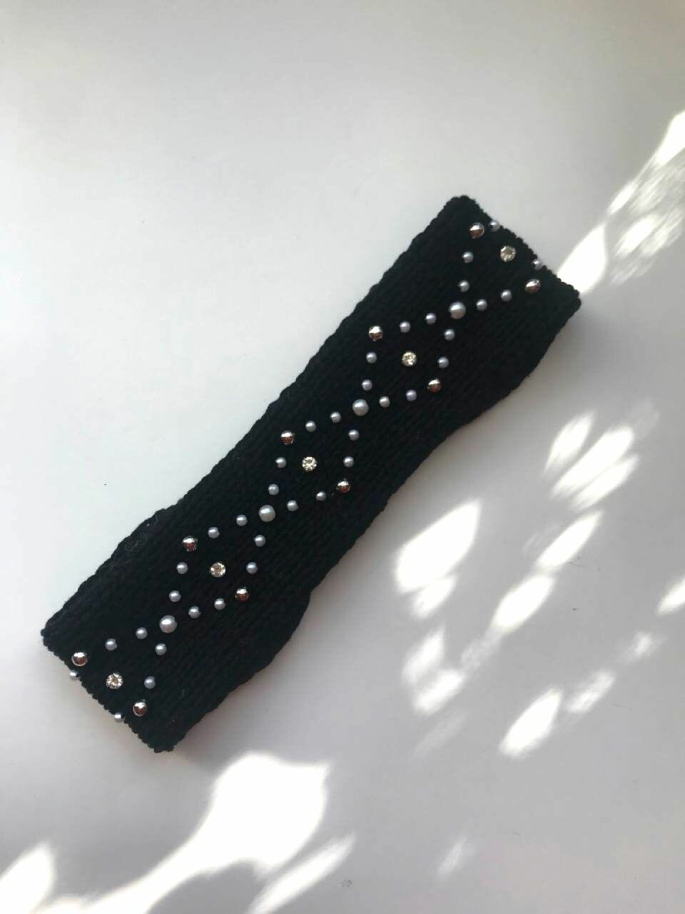 Повязка для волос со стразами