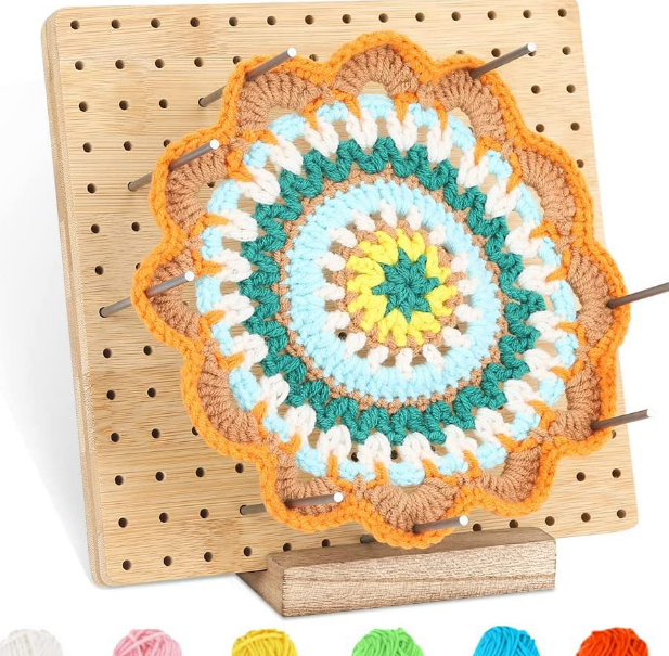 Деревянная швейная стереотипная перегородка / квадратный набор MyPads для вязания крючком ручной работы, подходит для начинающих / вязальные спицы.