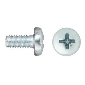 Винт оцинкованный M4x8 мм DIN 7985 полукруглая головка (20 шт.)