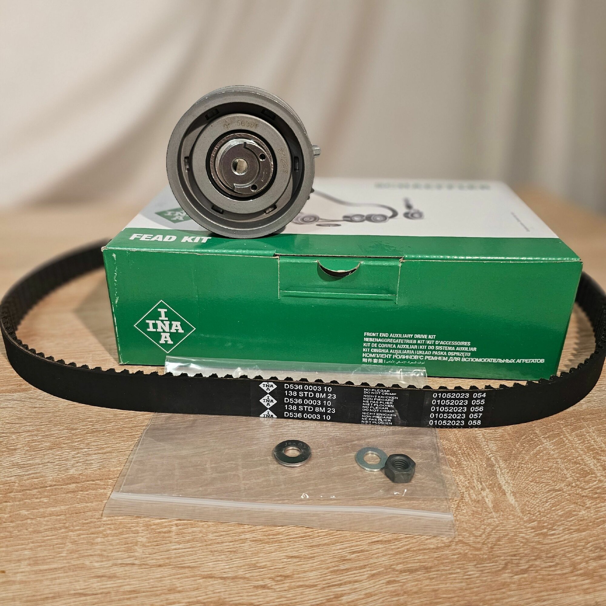 Комплект ГРМ оригинал A4 B5-B7 1.6 OCTAVIA 1U, 1Z 1.6 06A198119D K015489XS артикул 530017110 INA