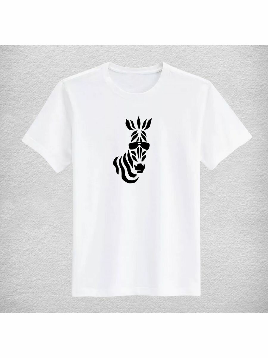 Футболка зебра в очках