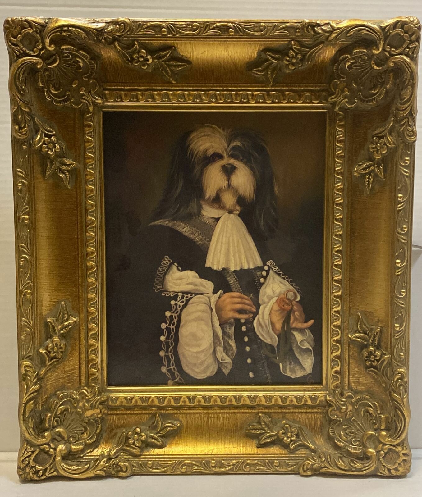 Художественная репродукция Олеография на холсте 20х25 см в деревянной раме 35х40 см