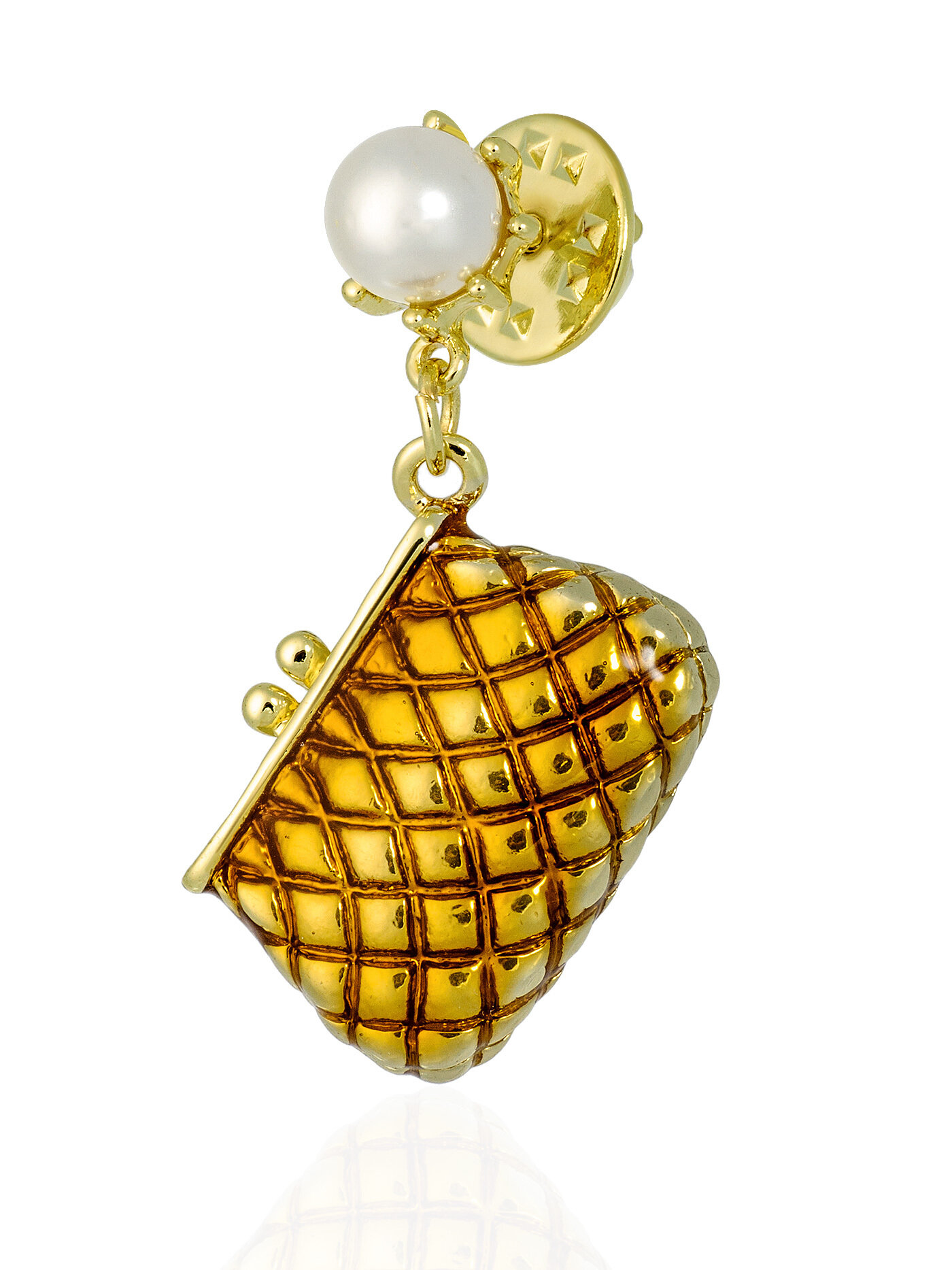 Брошь, жемчуг имитация