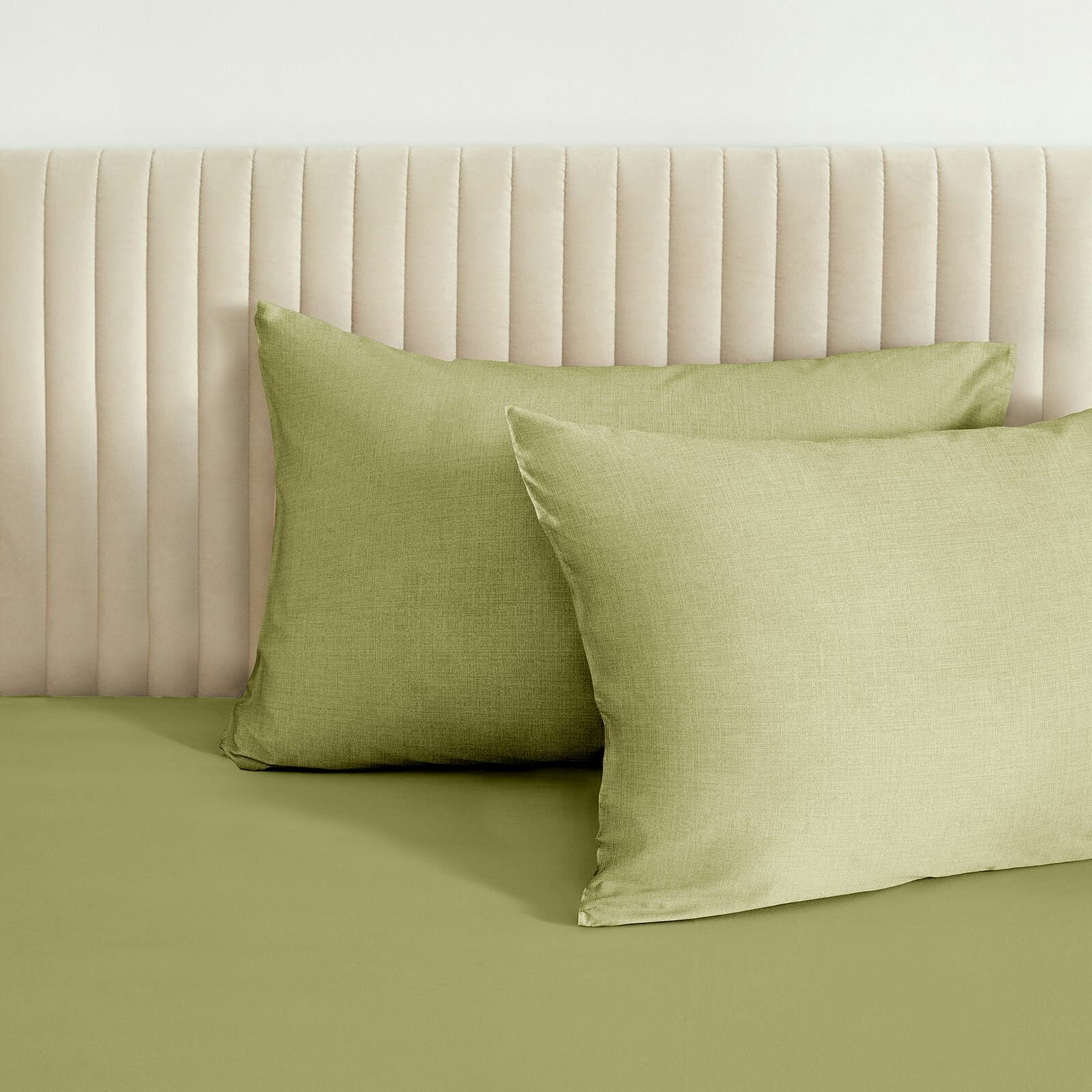 Комплект наволочек поплин 50х70 (2 шт.) "Cozy Home" рис. 31117-2 Поляна (зеленый)/Meadow