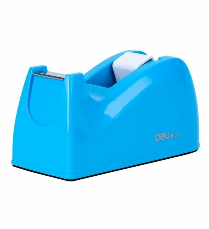 Диспенсер настольный для клейкой ленты/скотча шириной до 19 мм, голубой