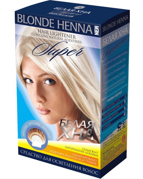 Белая Хна для волос Фито косметик Super, 70 г