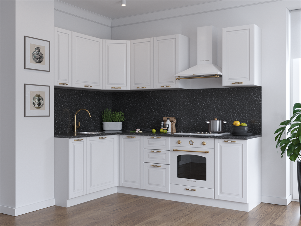 Элана Кухонный гарнитур милана №2 белый Белый