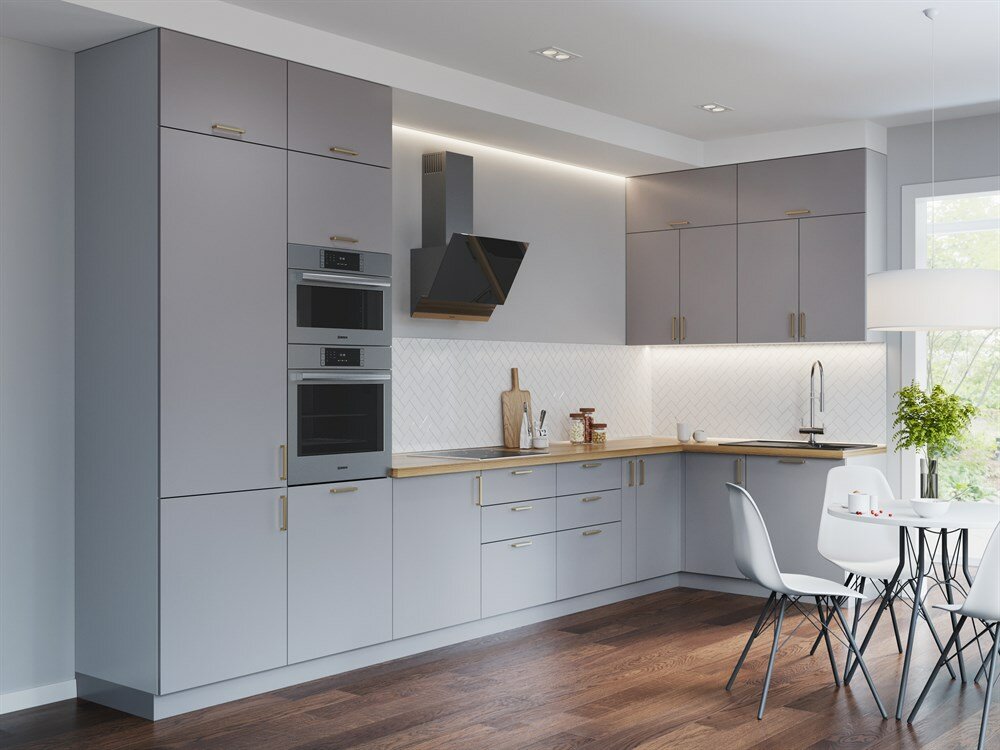 Элана Кухонный гарнитур беатрис №8 серый Серый