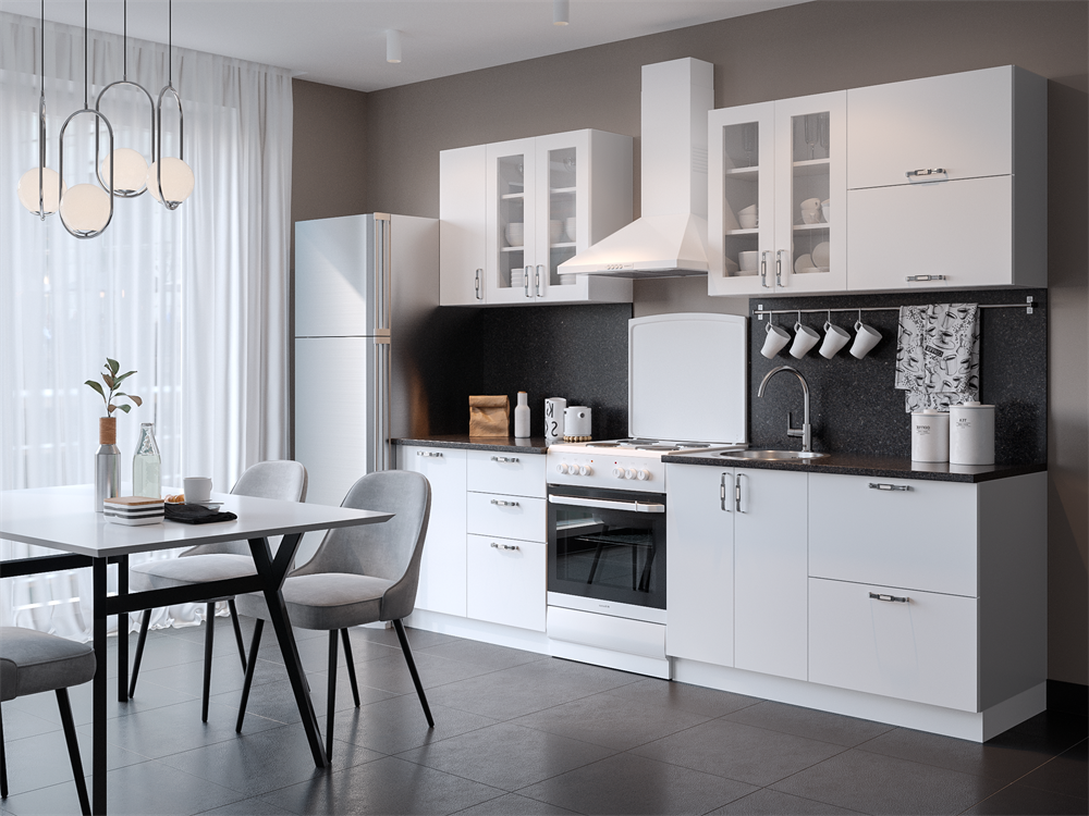 Элана Кухонный гарнитур беатрис №6 белый Белый