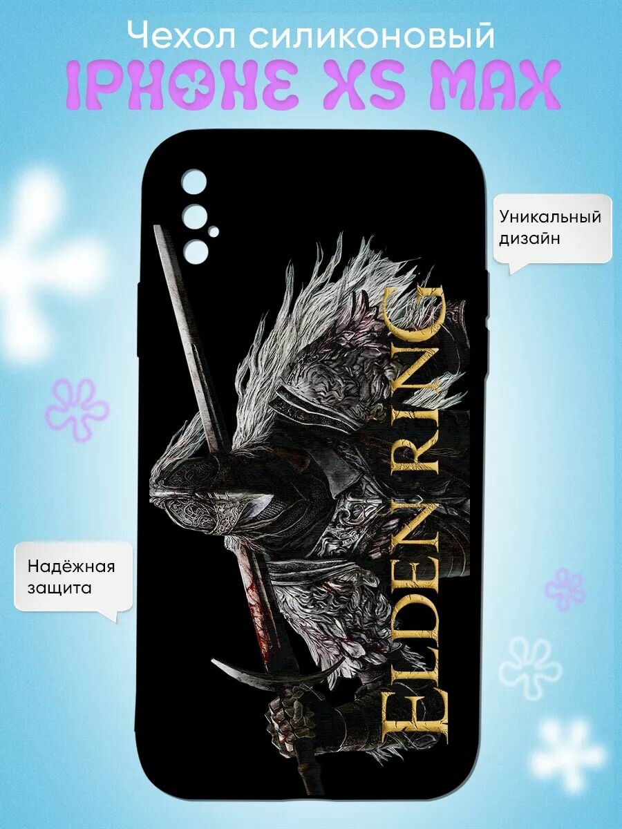 Черный чехол на айфон 7+, 8+ с принтом Венти genshin impact