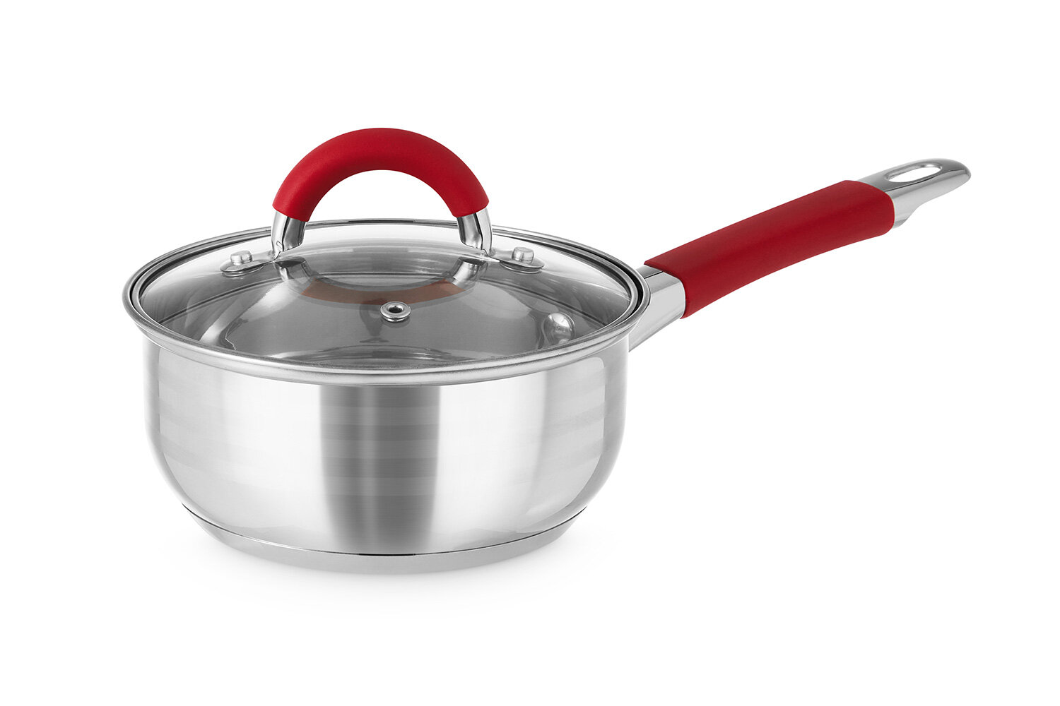 Ковш с крышкой BERKRAFT Venua LF-05-16FP, 1,3 л, нержавеющая сталь