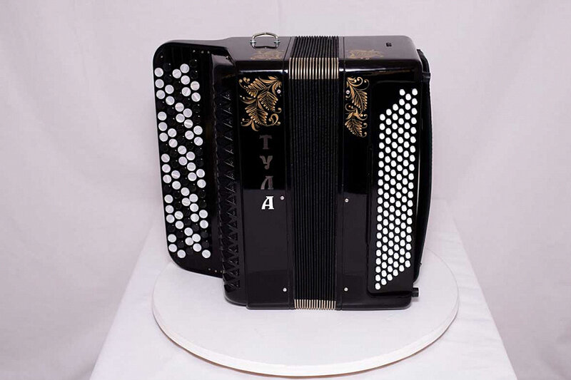 BN-50-BK Баян ученический двухголосный 92/55х120/50-II с готово-выборным акком, Тульская Гармонь