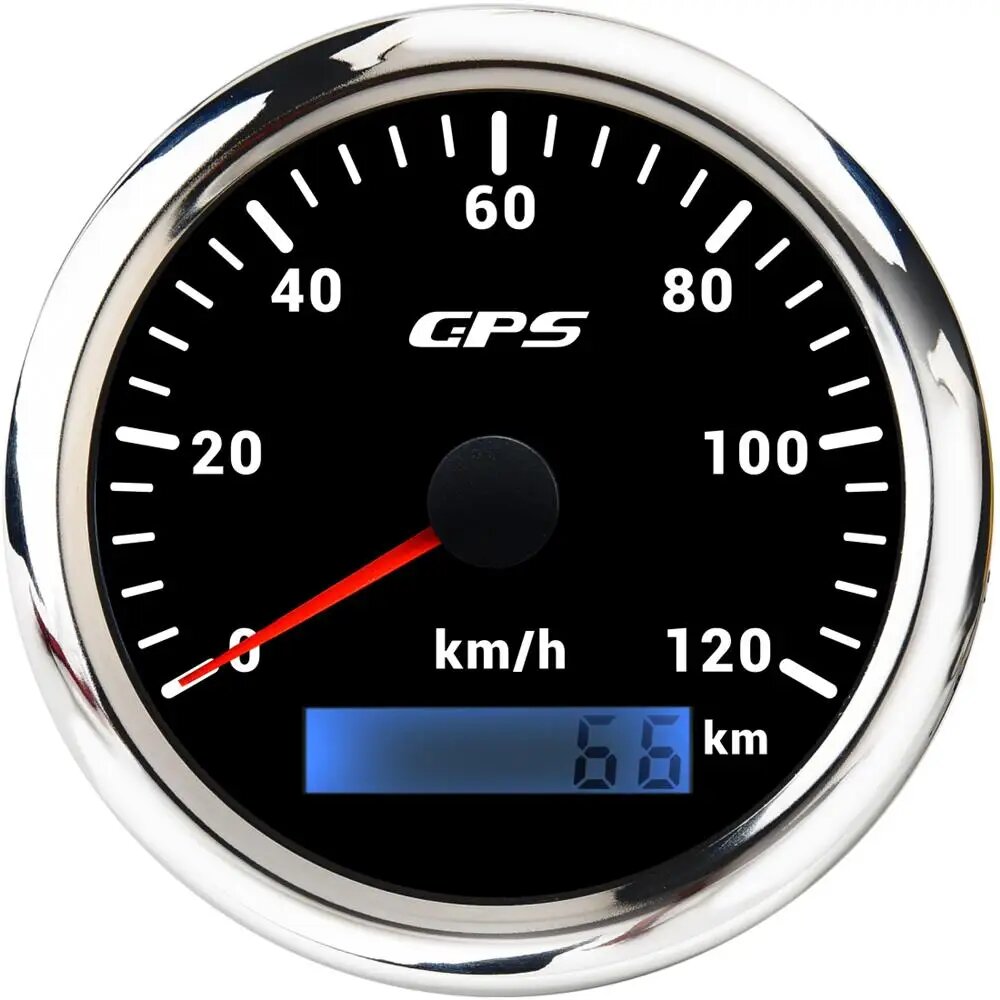 GPS-спидометр 85 мм, 0-120 км/ч, Цвет: 0-120KMH-BS