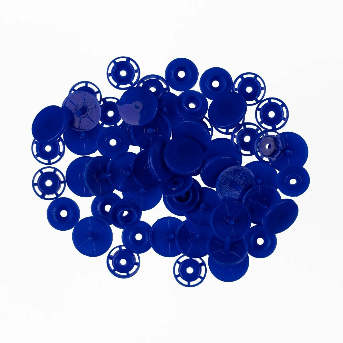 Кнопки "Micron" POM-15 Кнопки пластиковые d 15 мм 15 шт. № 007 синий