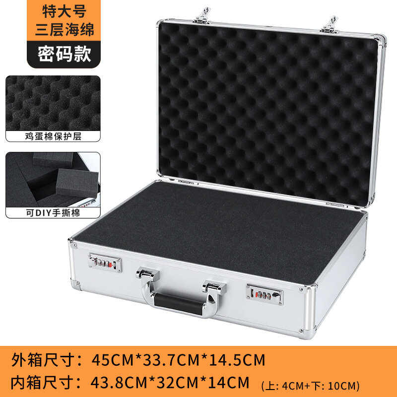 Набор инструментов DIY из алюминиевого сплава, многофункциональный портативный ящик для оборудования, инструментов, страхового хранения, алюминиевый кейс для домашнего использования