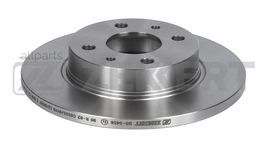 ZEKKERT BS-5456 Диск торм. перед. Lada 2108 2109 86- 21099 89- 2104 85- 2105 85-