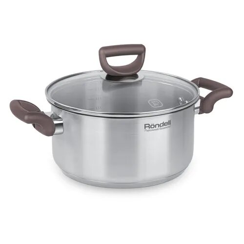Кастрюля 2.8л Rondell Fest RDS-1322, нержавеющая сталь, с крышкой