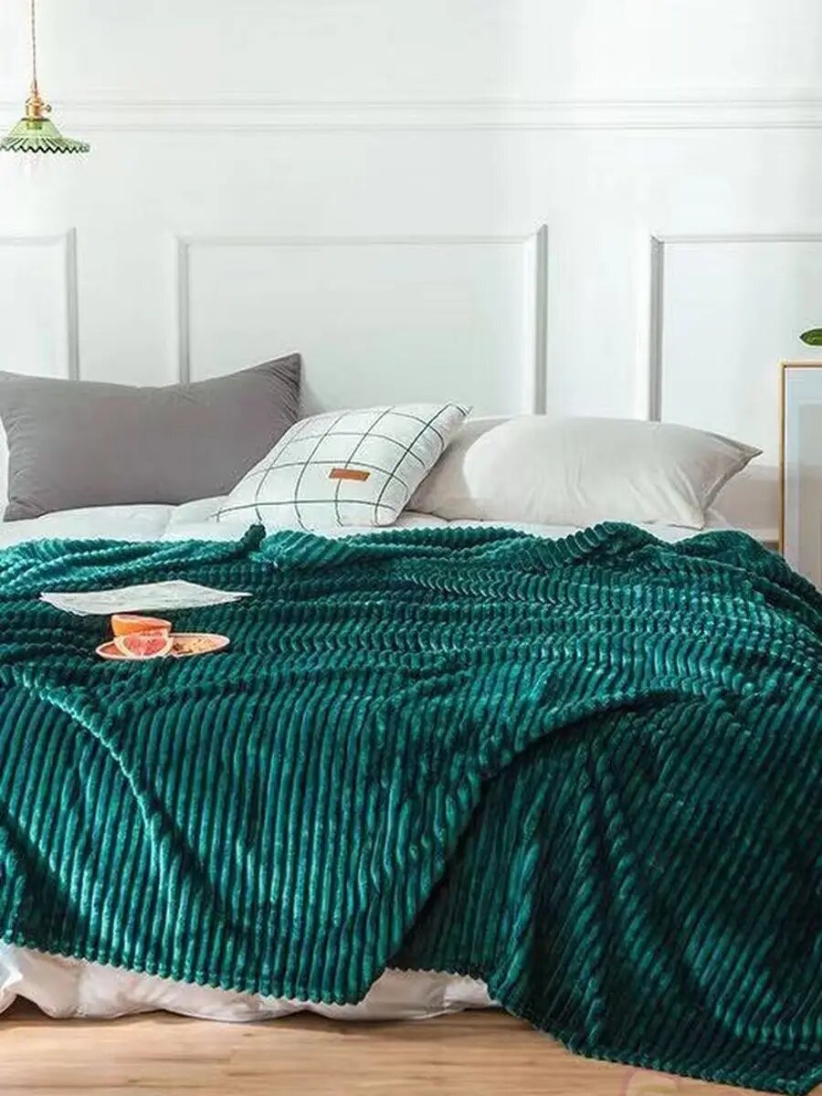 Плед 150х200 Покрывало37 пушистый флис плюшевый на диван и кровать