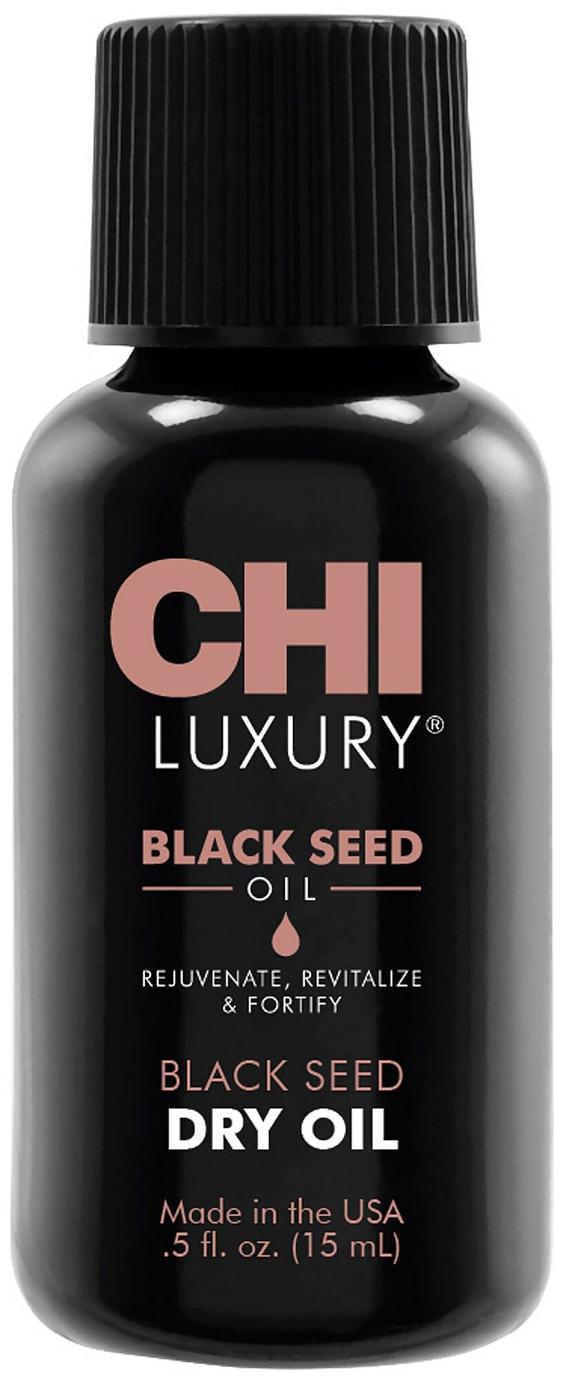 CHI Luxury Black Seed Oil сухое масло с экстрактом семян черного тмина для волос, 15 г, 15 мл, бутылка
