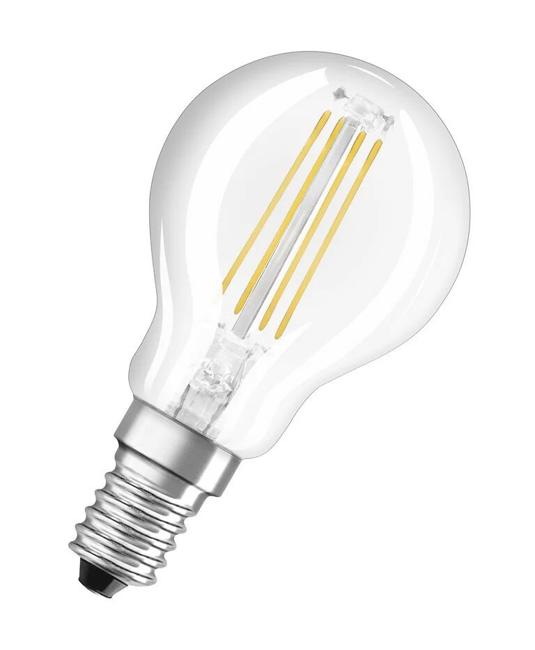 LED SUPERSTAR+ CL P FIL CL 40 dim 3,4W/940 E14 Ra90 470lm 15000h d45*78mm - LED лампа OSRAM