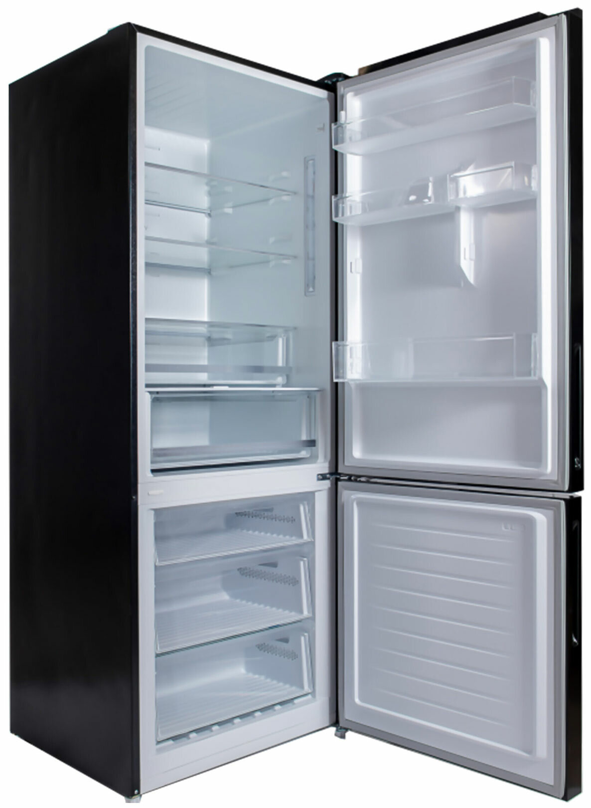 Двухкамерный холодильник Willmark RFN-652DIGB No frost, черный