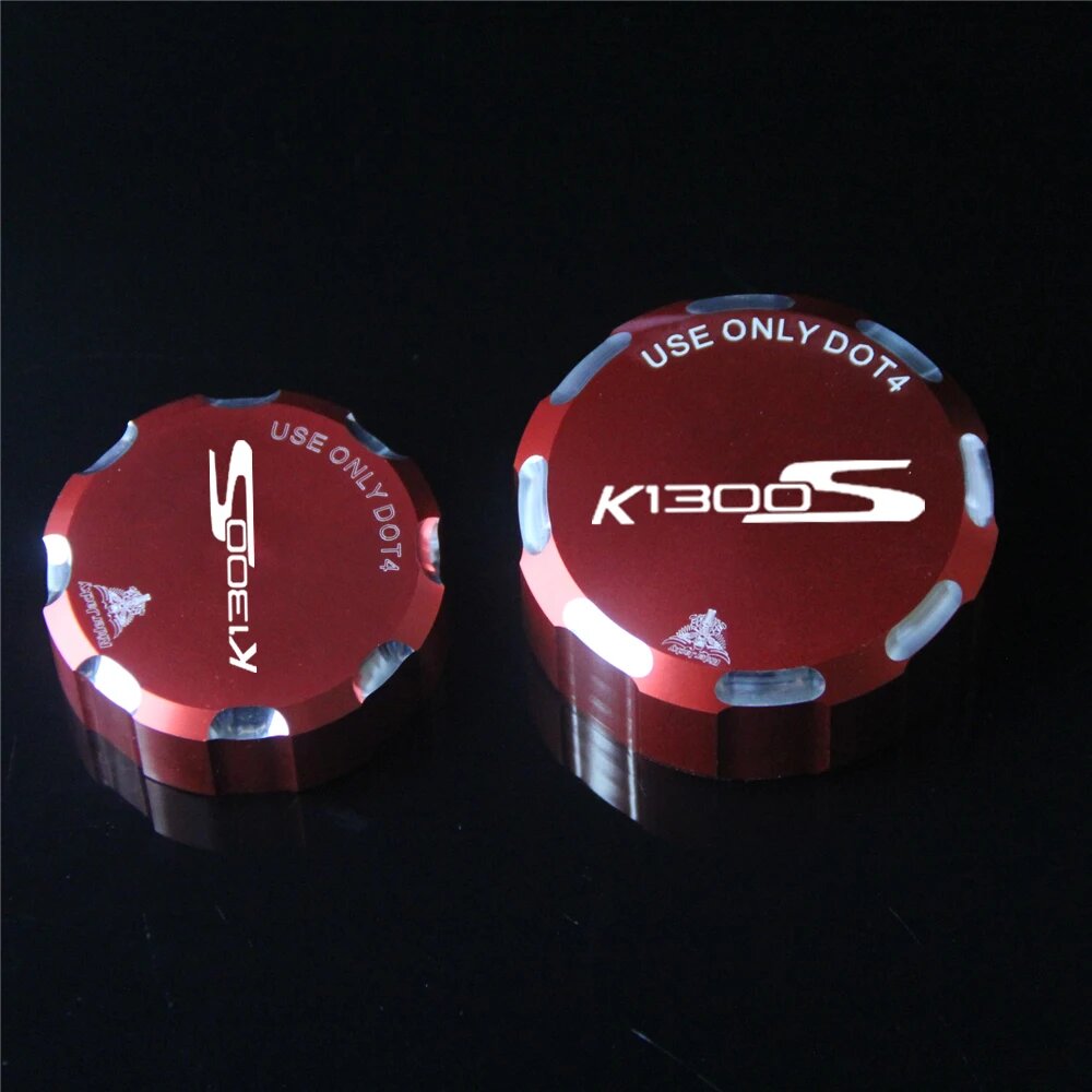 Алюминиевая передняя фотокрышка для Мотоцикла BMW K1300S 2009-2015 K 1300S, Красный, Red with logo