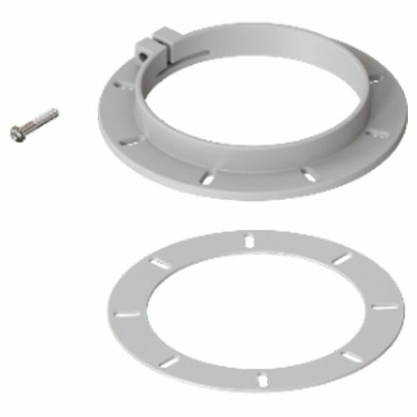 Фланец пластиковый ROMMER RCA-6010-000005 (комплект) D100 (прокладка фланца, фланец пластиковый, саморезы)