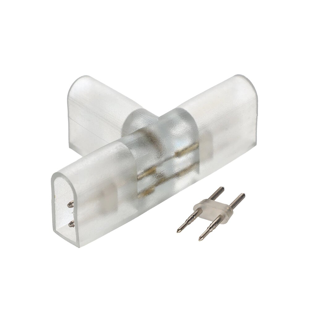 Соединитель Т-образный Uniel для светодиодной ленты 220 В 8x16 мм 2 контакта