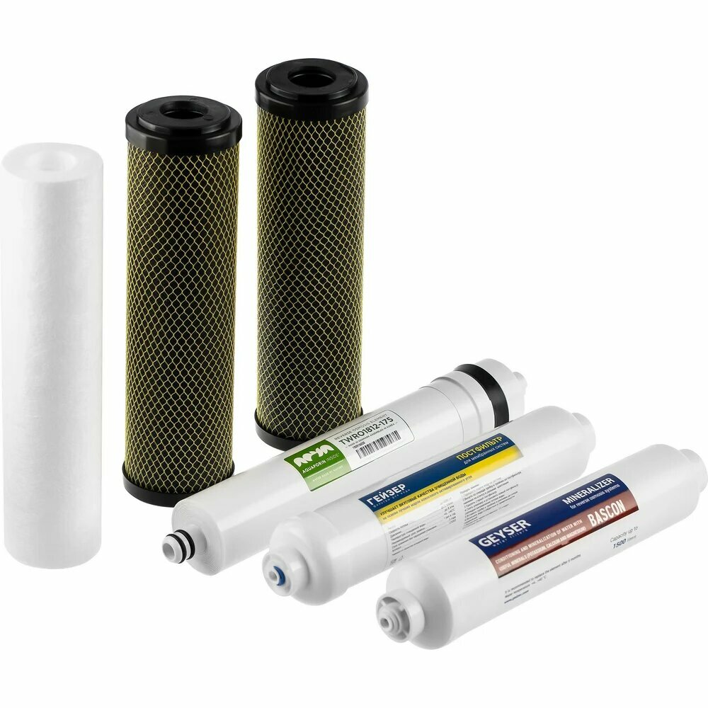 Комплект сменных картриджей для фильтра Гейзер Премиум 50174, фильтра гейзер премиум
