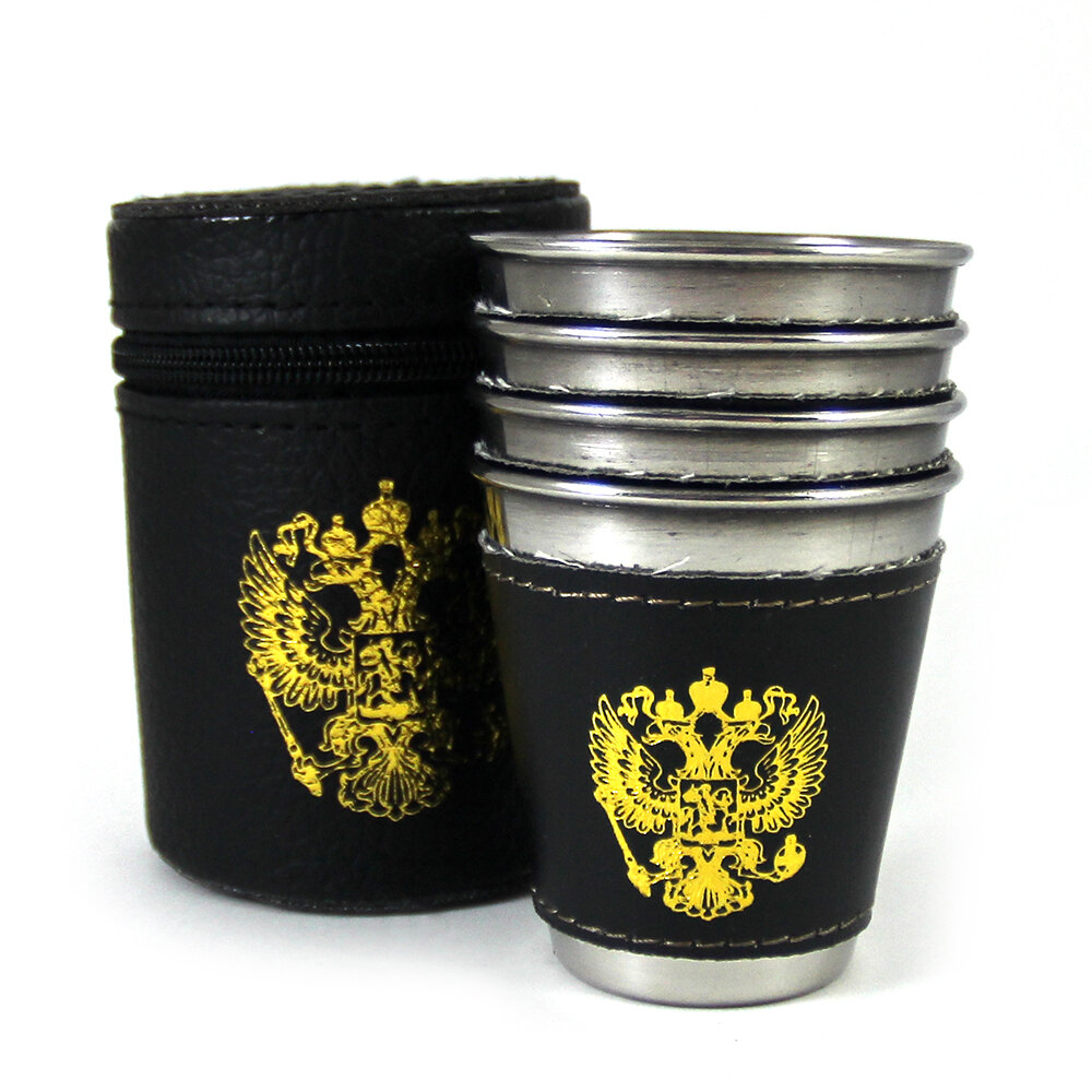 Набор стопок в чехле "Герб"