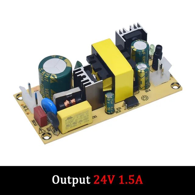 Модуль импульсного источника питания EQV AC-DC 12V3A 24V1.5A 36Вт Output 24V 1.5A