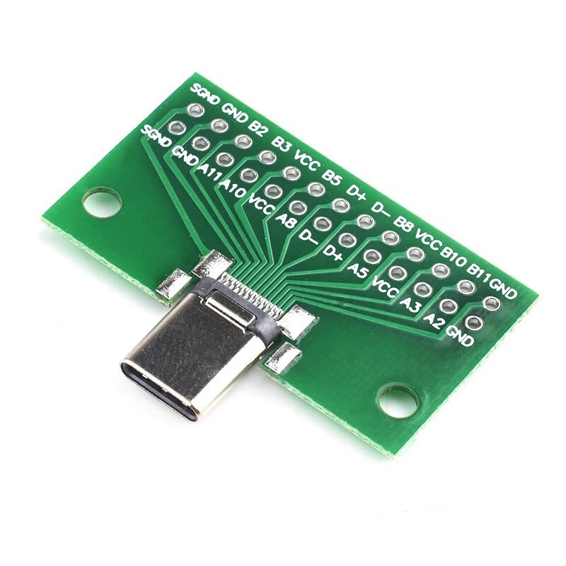 Type-C Male to Female USB 3.1 Test PCB Board, Male