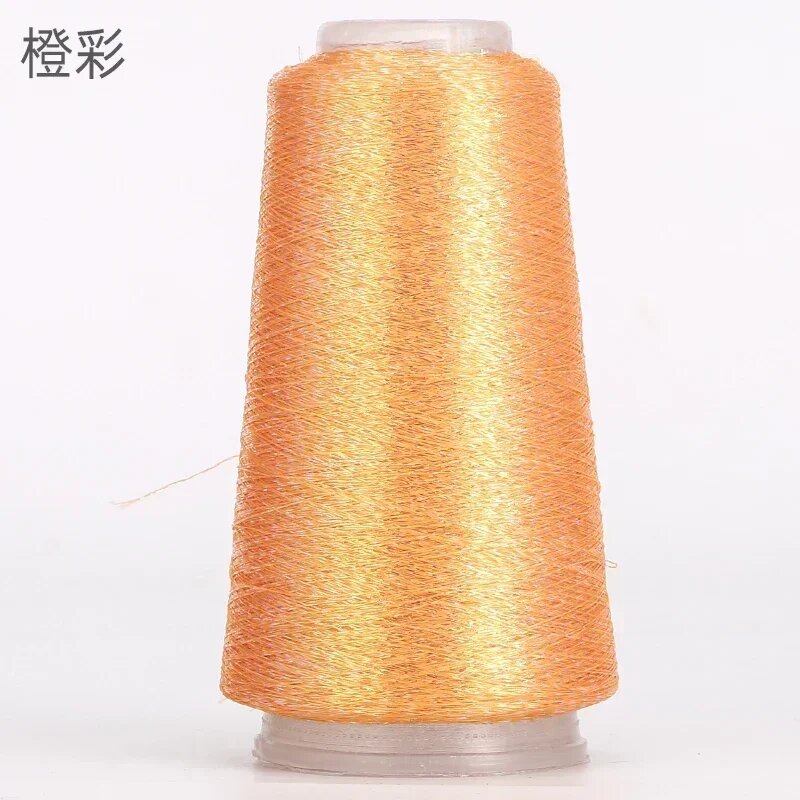 Оранжевая металлизированная пряжа Siyue Golden Thread 50г, цвет 73