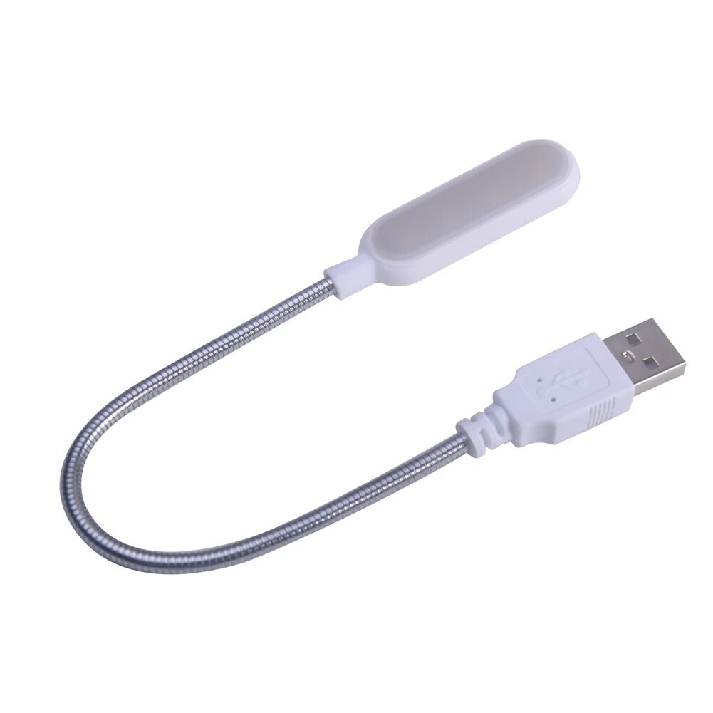 USB-лампа для чтения белая, Warm Light, Emitting Color: B