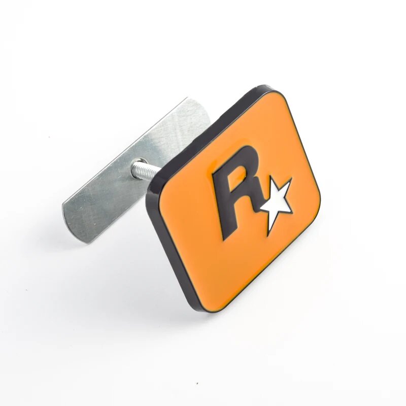 Стайлинг автомобиля, металлический логотип R Star, эмблема передней решетки автомобиля, красочный значок, декоративная наклейка для Peugeot Ford Dodge Jeep Honda Toyota A