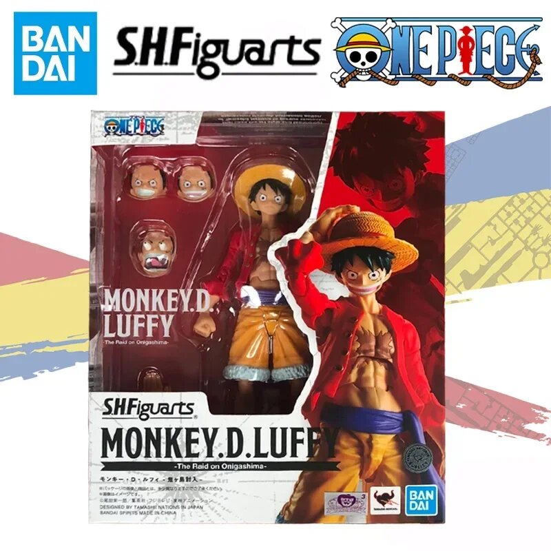 Оригинальная фигурка S.H. Фигуртс SHF ONE PIECE Roronoa Zoro Monkey D, Monkey D. Luffy