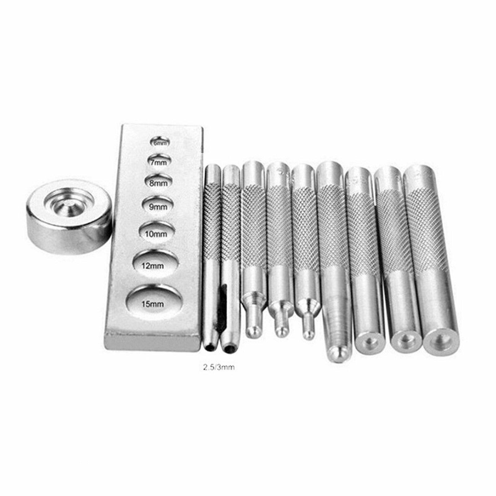 Набор пробойников для кожи 11 шт.