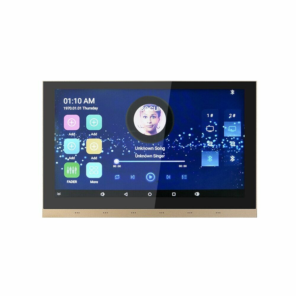 10-дюймовый настенный усилитель с сенсорным экраном Wifi Bluetooth