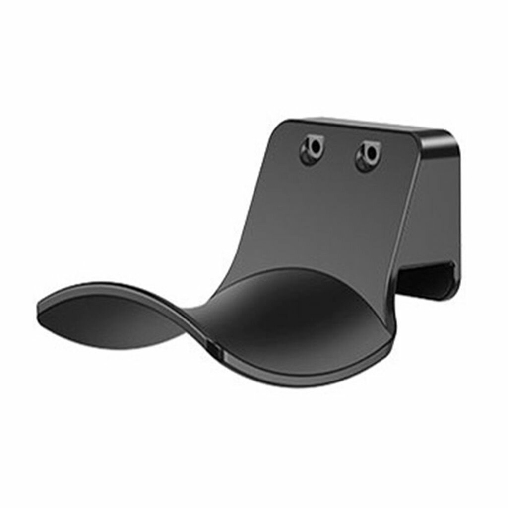 Крепление для наушников на компьютере без сверления на стену, вешалка, подвесное крепление для наушников на голове - черное сбоку