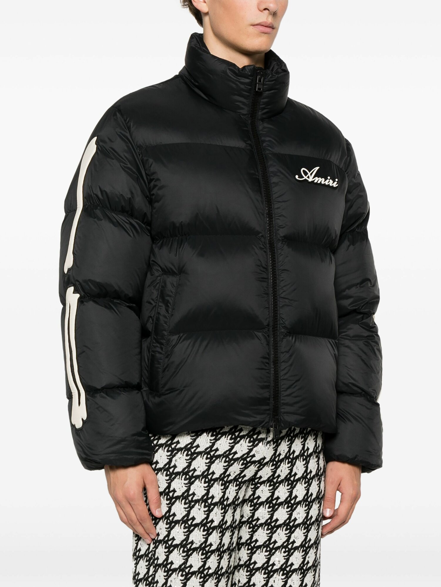 Куртка AMIRI Bones, размер L, black/black — фото 1