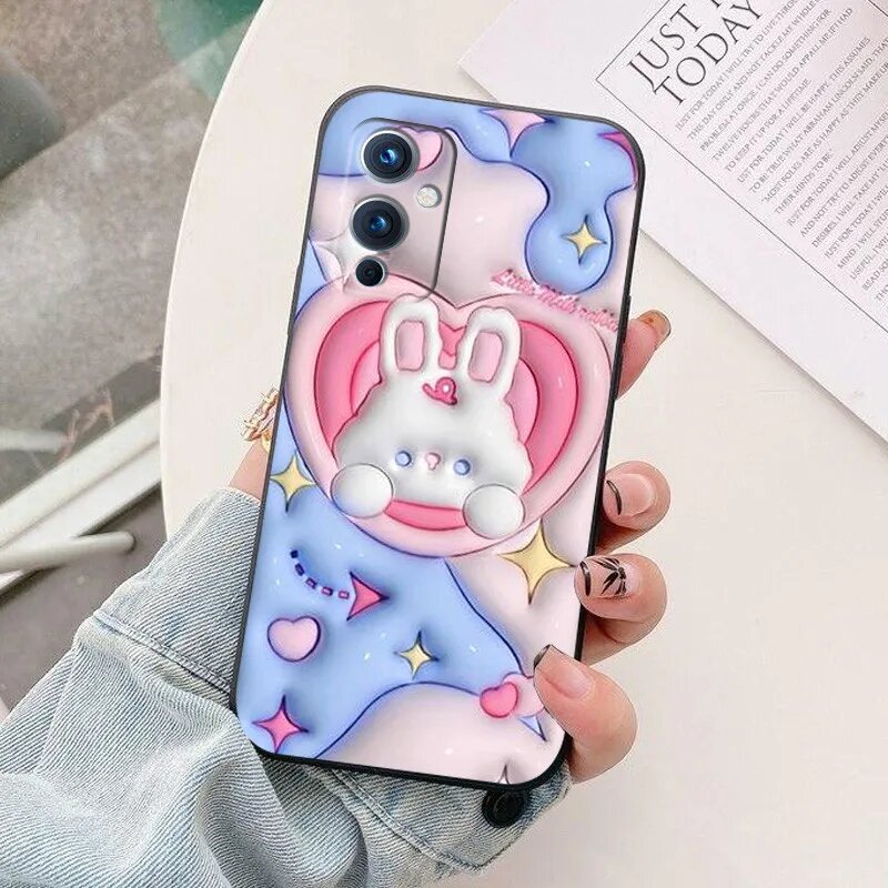 Чехол для OnePlus 9 Pro/9R/9RT, TW24LXT, силикон, зайчик