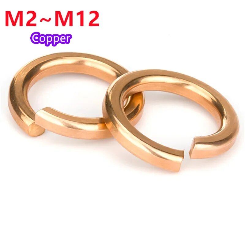 Пружинные шайбы латунные M5, 50шт