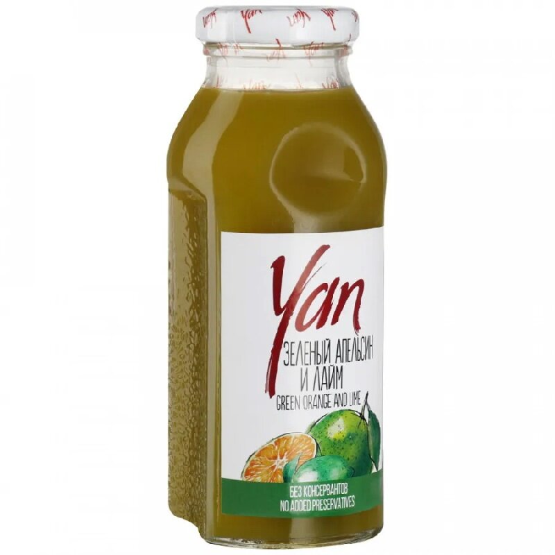 Нектар YAN зеленого апельсина и лайма /стекло/ 0,25л