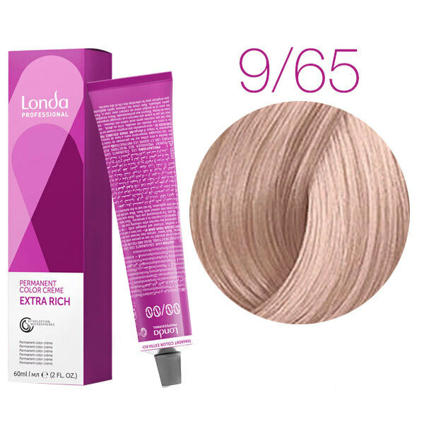 Londa Permanent Color Creme Стойкая крем-краска для волос 9/65 Розовое дерево, 60 мл