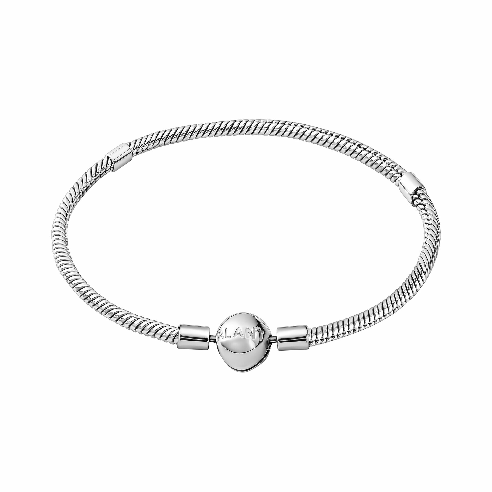 Жесткий браслет, серебро, 925 проба, родирование