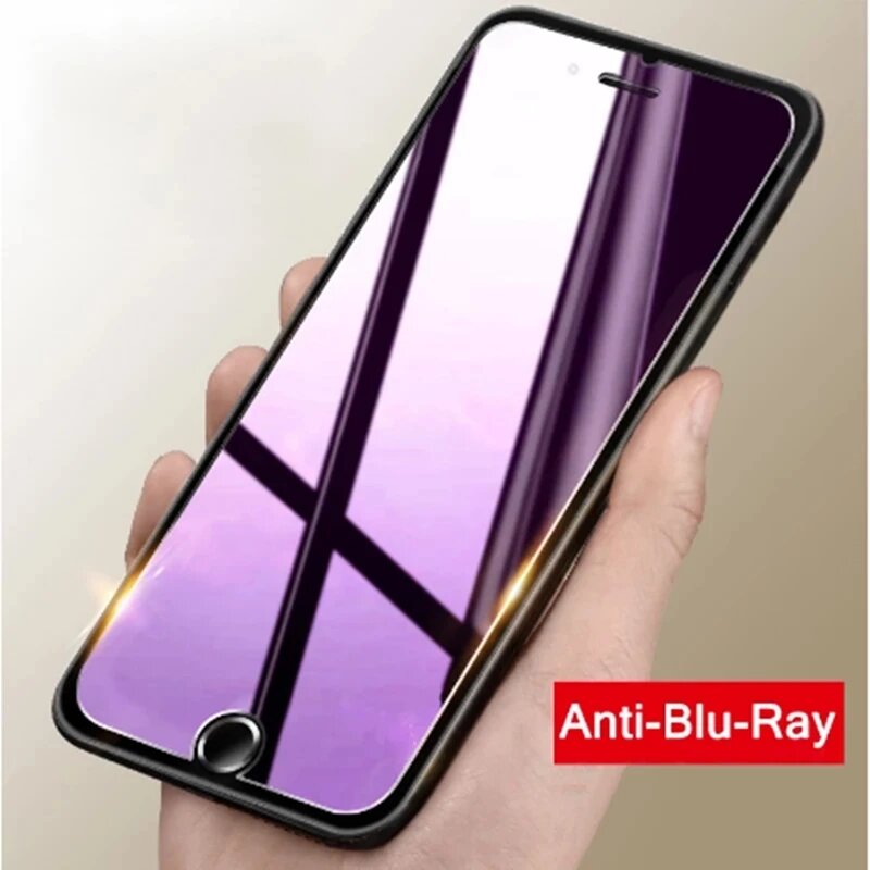 Защита экрана с защитой от синего света для IPhone 13 12 11 Pro Max Mini XS XR X 8 7 6 6S Plus SE 2 2020, защитная пленка из закаленного стекла