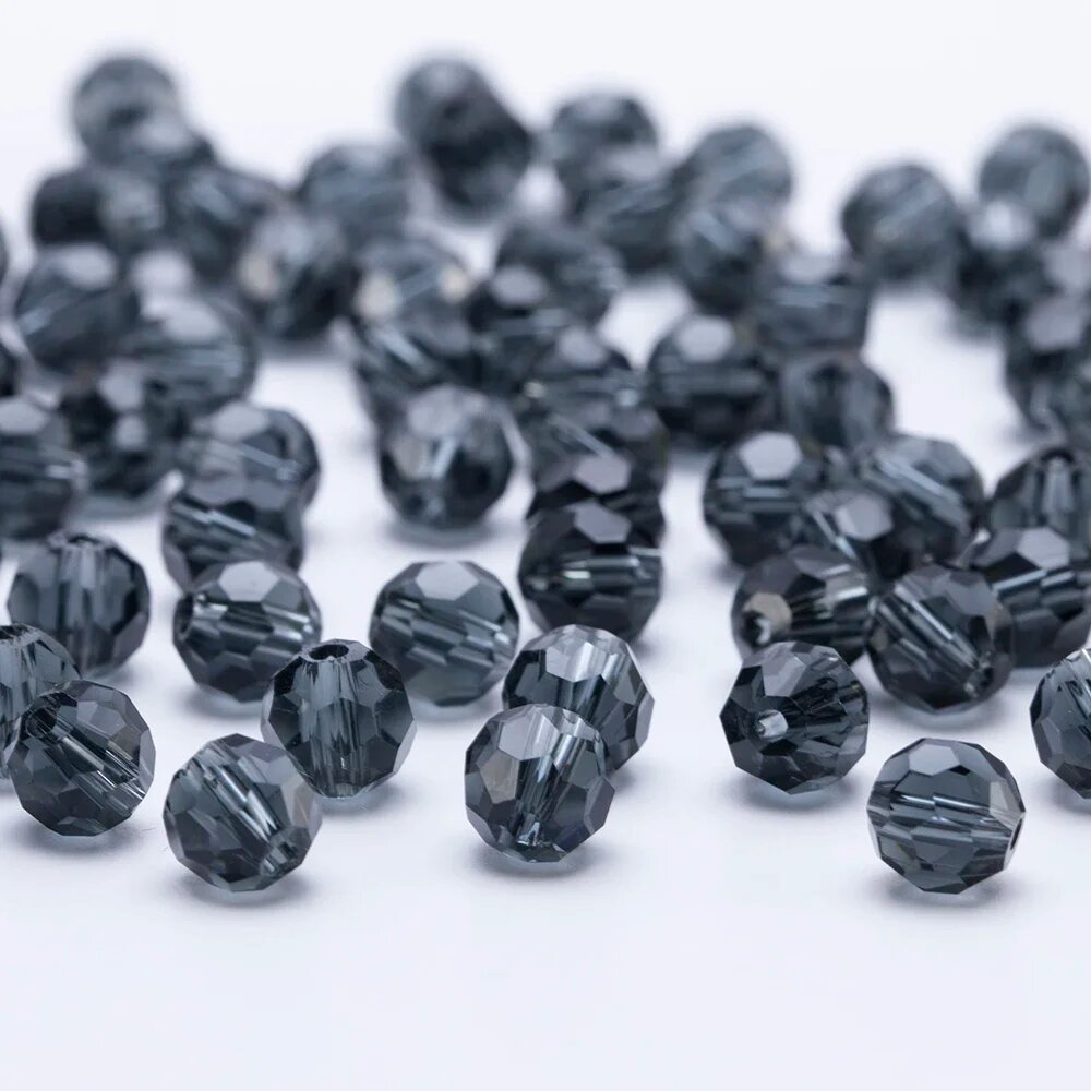 Хрустальные бусины AETEEY 3 4 6 8 мм Черный, 4mm-85-90pcs, QZ001-21